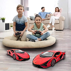 RASTAR RC Car 1/14 Scale 2.4Ghz Lamborghini Sian FKP 37 Radio Remote Control R/C Toy Car Model Vehicle (Red)