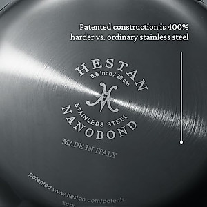 Hestan - NanoBond Collection - Titanium Stainless Steel 10-Piece Ultimate Cookware Set - Toxin, PFAS, & Chemical Free Clean Cookware, Induction Cooktop Compatible