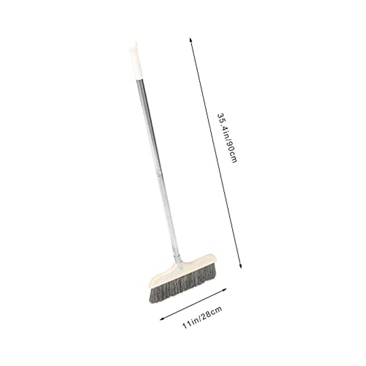 Outanaya Splicable Broom Kitchen Dustpan Hair Sweeping Brooms Stand up Dustpan Telescoping Broom Garden Broom Outdoor Dustpan Kitchen Broom Outdoor Broom Dustpan Rv Broom Stainless Steel