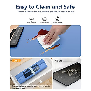 Food Warming Mat for Electric Warming Tray: 24H Timer Full Surface Heating Food Warmer - 7 Temperature Portable Food Warming Mat for Buffet - Silicone Heating Mat for Parties and Daily Use