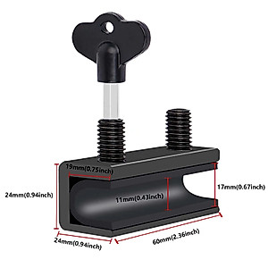 Sliding Window Locks (2 Sets), Security Window Locks with Keys, Adjustable Aluminum Sliding Window Stops, Easy Installation Without Drilling, for Vertical and Horizontal Sliding Windows