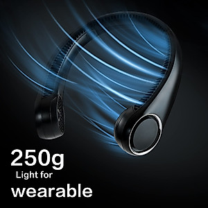 Dreamy Cubby Portable Neck Fan,Hands Free 360° Bladeless Small Fan Rechargeable Battery Operated,Wearable Cooling USB Personal Fan for Men Women Travel Hiking Outdoor