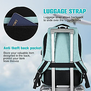 Paude School Backpack,15.6 Inch Laptop Backpack Women Bookbag Rucksack for Teen Girls,School Bags for Teens