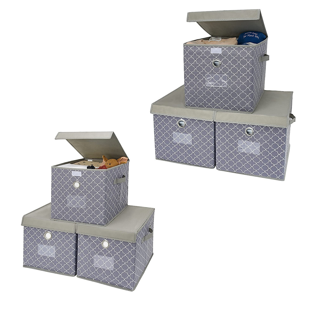 GRANNY SAYS Bundle of 3-Pack Storage Cubes for Closet & 3-Pack Shelf Storage Cubes