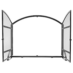 Pleasant Hearth Harper Arched Fireplace Screen with Doors