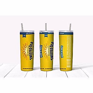 Twisted teas 1/2 20oz Skinny Tumbler with lid and straw