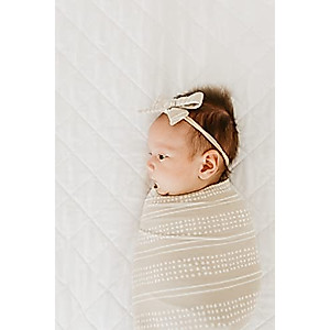 Copper Pearl Large Premium Knit Baby Swaddle Receiving Blanket Clay
