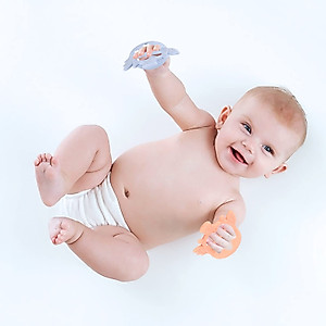 Teething Toys for 0-6 and 6-12 Months Babies, Tinabless 3packs Anti-Drop Baby Wrist Teether Soothing Pacifiers, Hand Teether for Babies, BPA-Free, Non-Toxic Silicone Chew Toys