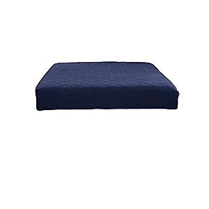 DHP Dana 6 Inch Quilted Twin Mattress with Removable Cover and Thermobonded Polyester Fill, Blue