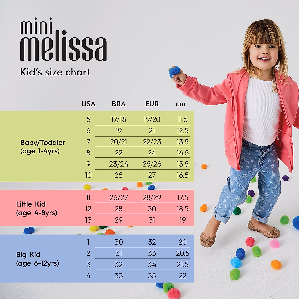 mini melissa Sweet Love + Disney Princess Ballet Flats for Kids, Snow White, 1