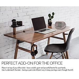 XThermal Portable Office Heater - Ceramic Heater for Desk Use 800w Power Output - Warm Hands, Legs - Useful for Bedroom and Kitchen Also (Pink)