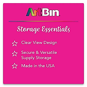 ArtBin 6953AB ClearView 6" x 6" Box Art & Craft Organizer, [1] Plastic Storage Case, Clear