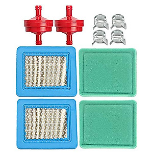 Butom (Pack of 2) 491588S 491588 Air Filter with 493537S 493537 Pre-Cleaner Fit for Briggs and Stratton 625e 675ex 725ex 625-675 series Toro 20330 20331 20332 20333 20067 20092