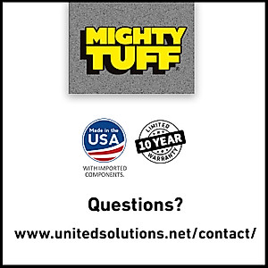 Mighty Tuff Rolling Dolly, Made in USA, Gray, Heavy Duty Plastic Utility Cart with 360 Degree Wheels for Mighty Tuff Pet Food Storage and 5 Gallon Buckets