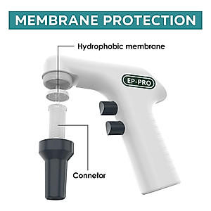LABHOUSE Lab Electronic Pipette Controller EP-PRO Pipettor Aid Pump 0.1-100ml Capacity Range 6 Adjustable Speed Pipette Filler Dual Drainage Modes 8h Rechargeable Battery