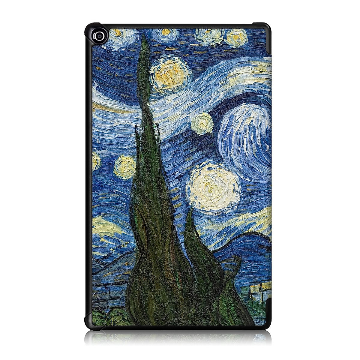 Newshine All-New Fire HD 10 2017 Case, Ultra Slim Lightweight Trifold Smart Stand Case (Auto Sleep/Wake) for Amazon Fire HD 10 (7th Generation, 2017 Release) 10.1 Inch Tablet, Starry Night