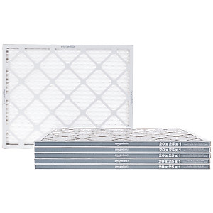 Amazon Basics Merv 11 AC Furnace Air Filter - 20'' x 25'' x 1'', 6-Pack