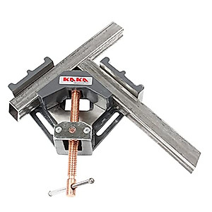 KAKA INDUSTRIAL AC-100 Angle Clamp, Solid Construction, 90 Degree Welding Angle Clamp, Heavy-Duty Cast-Iron Angle Clamp Vice