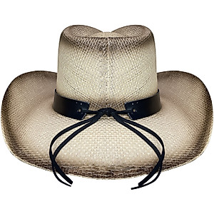 Western Outback Cowboy Hat Men's Women's Style Straw Felt Canvas