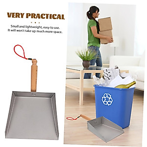 BUTIFULSIC 1pc Kitchen Table Dustpan Interior Cleaner Small Upright Dustpan Commercial Dust Pan Desk Cleaner Dustpan Small Dust Pan Dustpan Scooper Dustpans Stainless Steel Dust Pan Silver