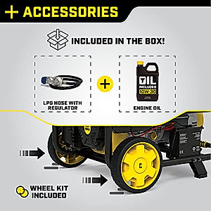 Champion Power Equipment 201194 11,500/9,200-Watt Dual Fuel Portable Generator, Electric Start