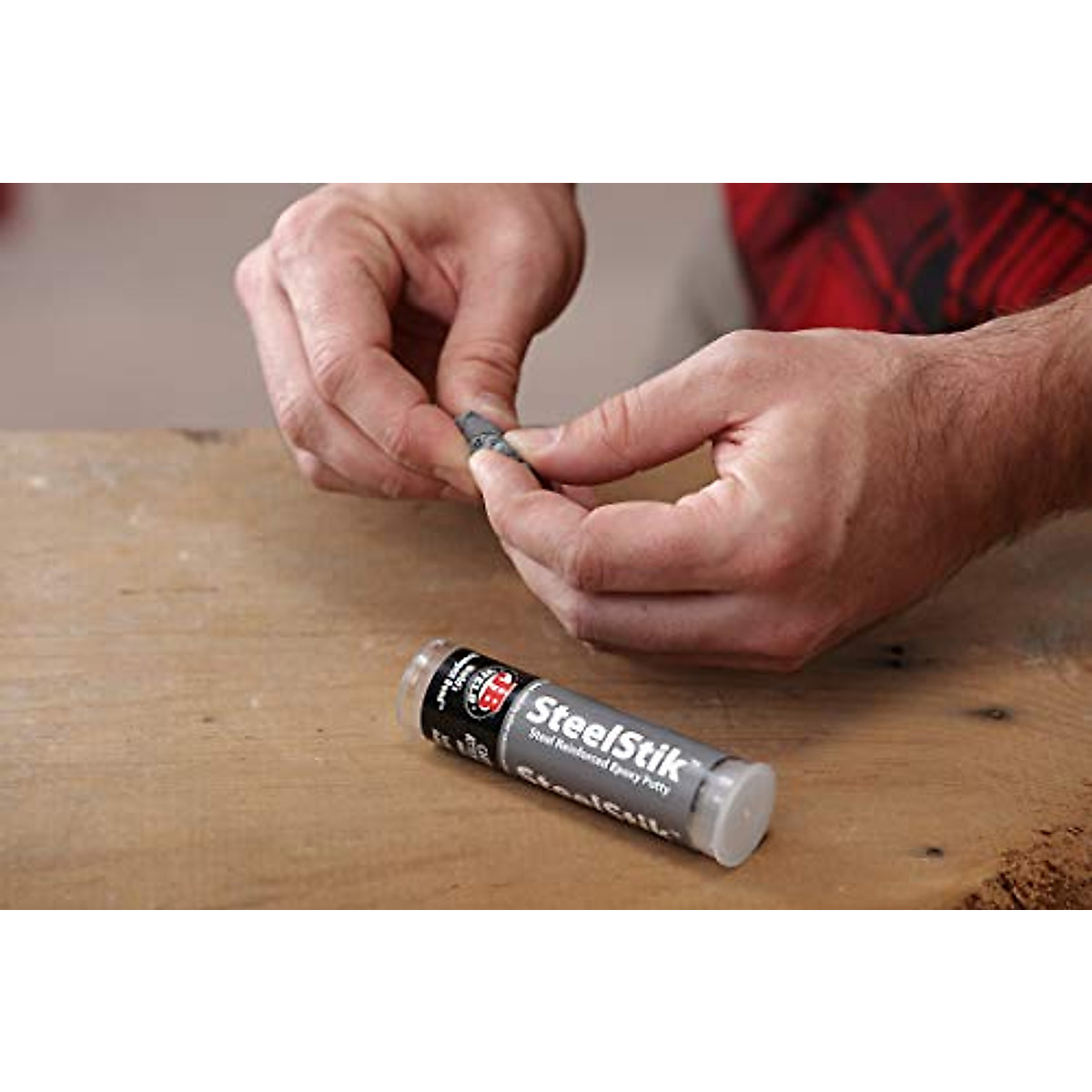 J-B Weld 8267 SteelStik Steel Reinforced Epoxy Putty Stick - 2 oz.