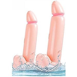 Bachelorette Penis Willy Balloon 2pcs - Inflatable Penis Willy Bachelorette Party, Bachelorette Pecker Party Balloons, Bachelorette Party Pool Game, Inflatable Dick Willy Balloon Bridal Party