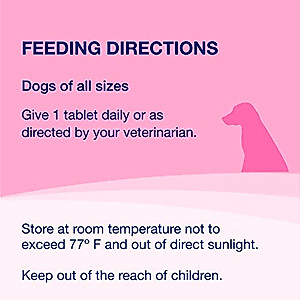 Nutramax Proviable Digestive Health Supplement Multi-Strain Probiotics and Prebiotics for Dogs, With 7-Strains of Bacteria, 60 Chewable Tablets