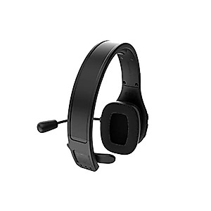 Blue Tiger Storm in Black - Wireless Bluetooth Professional Trucker and Office Headset with Microphone, Dongle & Cooling Gel Ear Cushion – Fastest Charge, Noise Cancelling, Clear Sound, Bluetooth 5.0