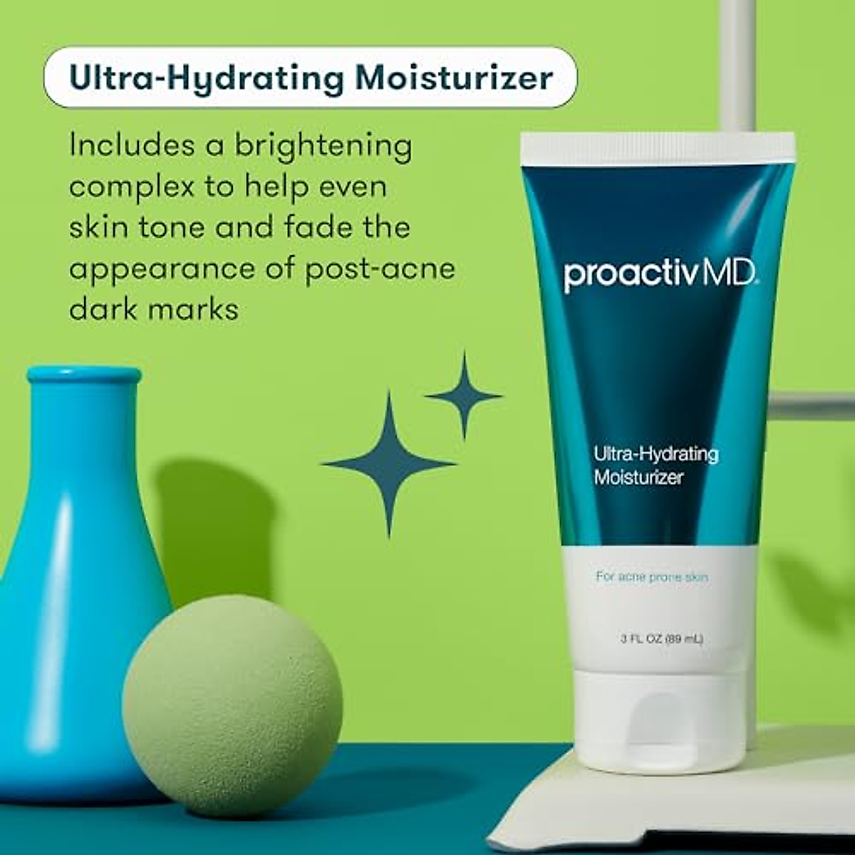 ProactivMD Ultra-Hydrating Moisturizer - Daily Face Moisturizer, Nourishing Hydrator with Skin Brightening Complex, Hyaluronic Acid Skin Moisturizer - 3 oz.