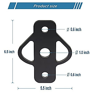 MAHLER GATES 3-Way Trailer Hitch Adapter with Bolt and 2 Inch Ball 1-7/8 Inch Ball for ATV Lawn Mower, Golf Cart, Garden Tractor, Flat Towing Tow Ball Mount