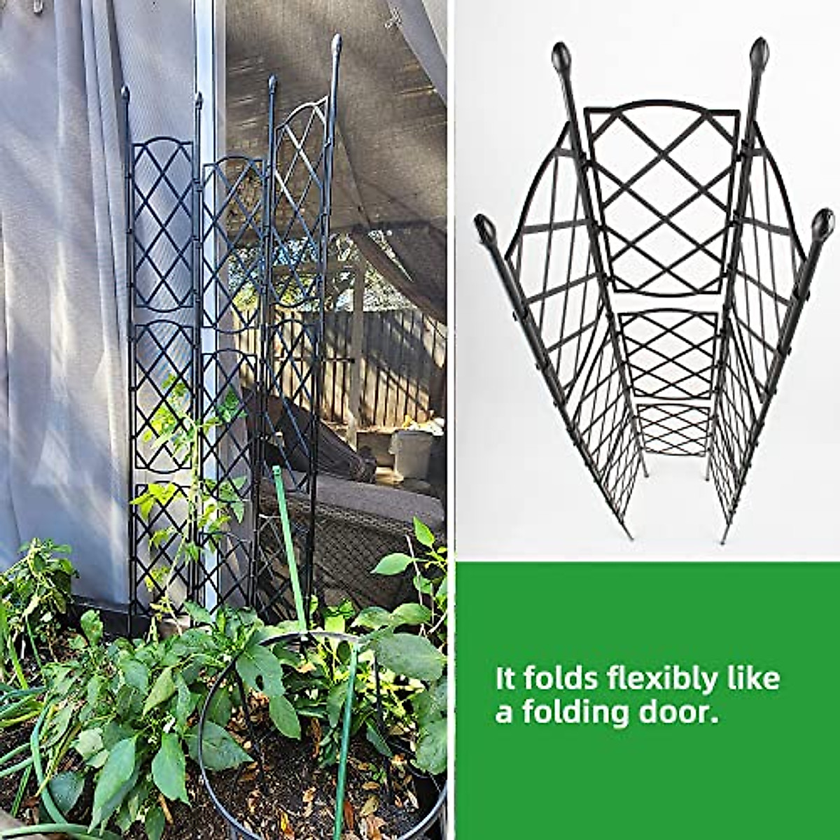 Garden Trellis for Climbing Outdoor Plants 55x18inch Plant Support Structures for Rose Clematis Vine and Climbing Plants