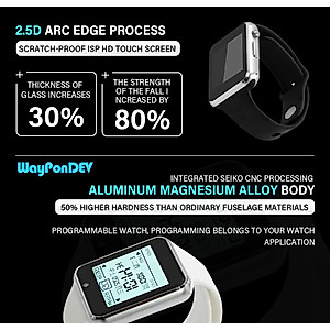 WayPonDEV T-Watch 2020 V3 ESP32-Based Programmable Watch, ESP-IDF or MicroPython(Silver)
