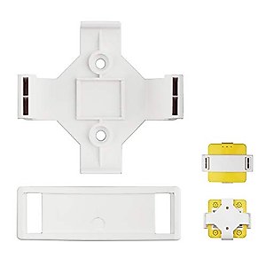 GL.iNet WiFi Router Holder Wall Mount with Screws, Compatible with GL-AR150, GL-AR150-Ext, GL-AR300M, GL-AR300M-Ext, GL-MT300N-V2 Mini Router, Networking Device Bracket, Easy to Install (White)