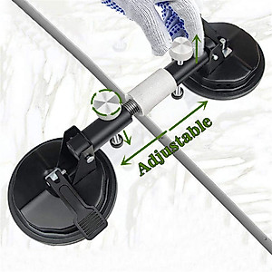 2Pcs Granite Seam Setter, Adjustable Vacuum Suction Cup, Seamless Stone Seam Setter for Seam Joining and Leveling, Professional Countertop Installation Tool for Granite, Stone, Marble, Slab (2Pcs)