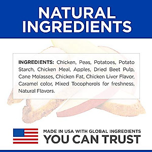Hill's Grain Free Dog Treats, Crunchy Naturals with Chicken & Apples, Healthy Dog Snacks, 8 oz. Bag