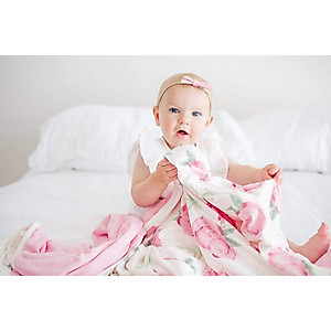 Copper Pearl Three-Layer Baby Blanket: Soft Baby Quilts for Boys and Girls | Breathable, Cozy, Toddler Blanket | Baby Quilt for Newborns | 46x46 Premium Polyester/Rayon | Grace