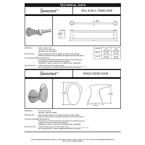 Franklin Brass 139576 Somerset Hook, Venetian Bronze