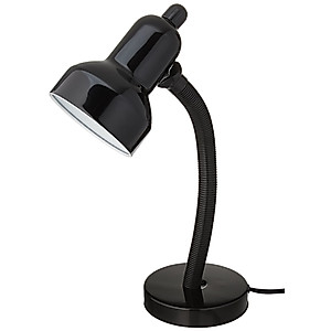 Lite Source LS-211BLK Goosy 15-Inch 60-Watt Desk Lamp, Black