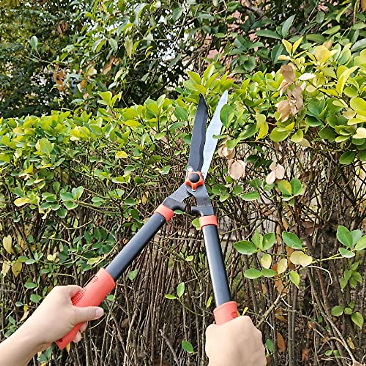 Lopper Hedge Shear & Pruner Combo Set, YRTSH 3-Piece Gardening Tool, Heavy Duty Tree & Shrub Care Kit for Yard, Garden & Lawn, Professional Hedge Clippers Tree Trimmer for Indoor & Outdoor Gardening