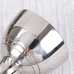 Hemoton Barware Stainless Steel Commercial 2oz. / 1oz. Bell Style Measuring Jigger Bar Tool- Brushed Finish, One Jigger (Silver)