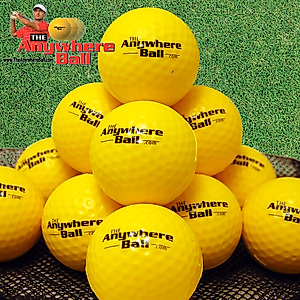Nature Bound The Anywhere Ball for Golf, Yellow, 12 Pack in Mesh Bag, Designed for Skills Practice and Driving Skills