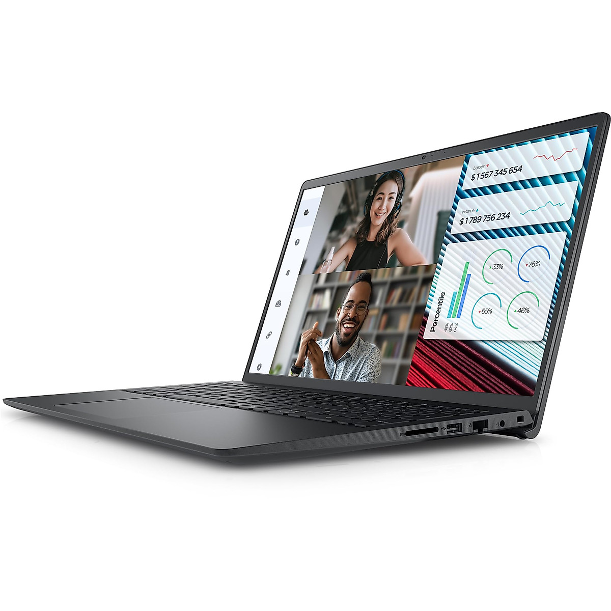 Dell Vostro 3520 15.6" Business Laptop Computer, Intel Quad-Core i5-1135G7 up to 4.2GHz (Beat i7-1065G7), 32GB DDR4 RAM, 1TB PCIe SSD, 802.11AC WiFi, Bluetooth, Carbon Black, Windows 11 Pro