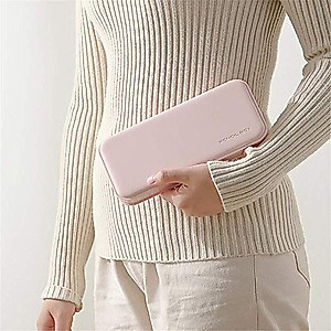 Funny live Durable Plastic Pencil Box,Small Items Organizer Box with 3 Compartments Plastic Mini Stationery Case Light Color Pencil Case for Pens Pencils School Supplies (Light Gray)