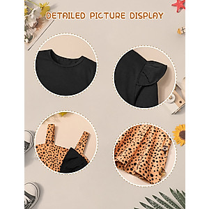 Queenstyle Toddler Girl Clothes Long Sleeve Ruffle Tops 2t 3t Girls Clothes Cute Bow Flare Pants Toddler Girl Fall Outfits with Headband