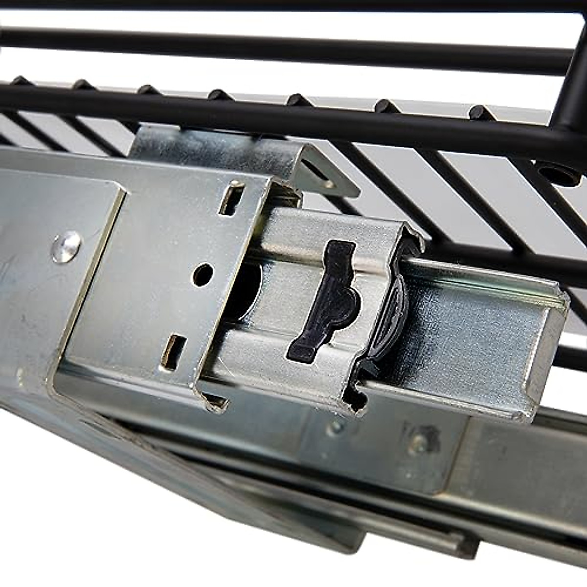 Household Essentials Narrow Sliding Cabinet Organizer, Two Tier Organizer, Matte Black, Great for Slim Cabinets in Kitchen, Bathroom and More, 5"