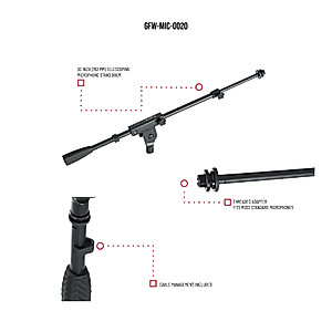 Gator Frameworks Telescoping Boom Arm for Microphone Stands (GFW-MIC-0020)