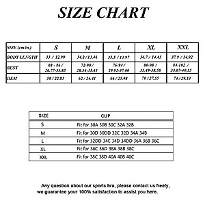 Lemedy Women Padded Sports Bra Fitness Workout Running Shirts Yoga Tank Top (M, White)