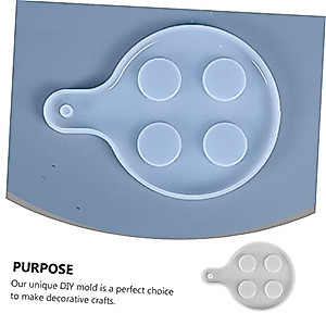 TEHAUX 3 Pcs Cup Holder Mold Silicone Square Mold Resin Coasters Square Silicone Mold Tray Silicone Coasters Molds Beer Flight Boards Resin Creative Wine Rack Mould Silicone Epoxy Mold