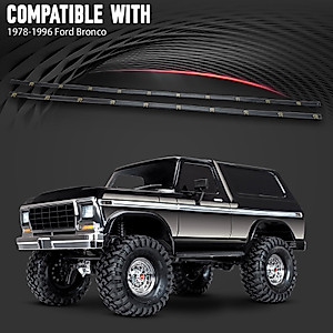 WEILEITE Rear Tailgate Liftgate Trunk Hatch Inner & Outer Car Window Molding Sweep Felt Trim Seal Weatherstrip Kit Compatible with Ford Bronco 1978-1996 Replace KF2027(2Pcs)